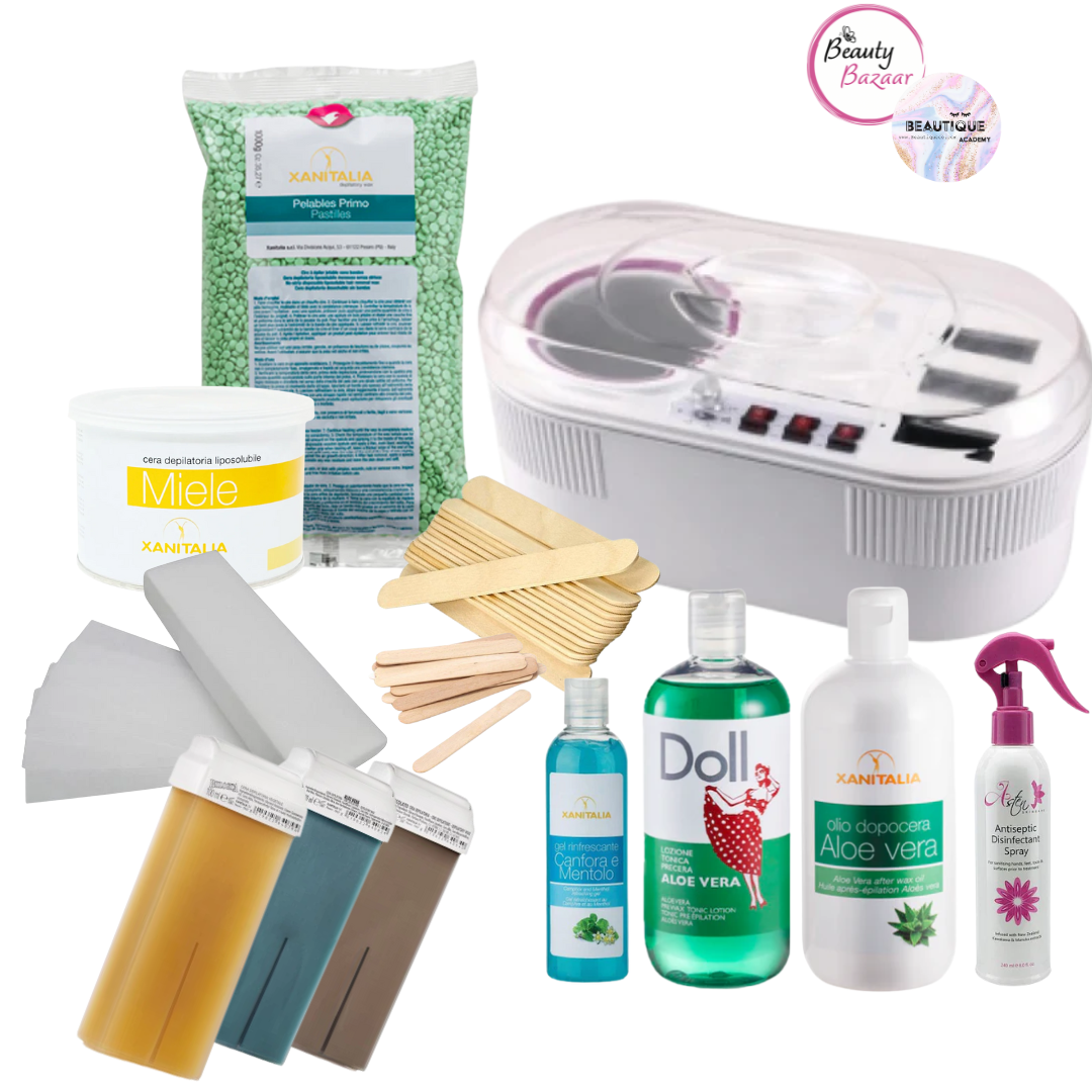 Body Waxing (Arms, Legs, Underarms & Basic Bikini Line) Complete Kit ...
